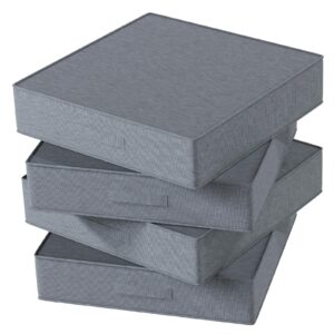 aofeite outdoor olefin chair cushions 22"x22"x5" set of 4 waterproof patio seat cushions for patio furniture with 4-level color fastness sofa pads with handle diy straps for yard garden, light gray