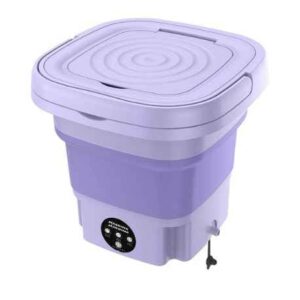 8L Portable Washing Machine For Small Loads, Foldable Mini Washing Machine For Underwear, Bra, Socks, Baby Clothes, towels, or Small Items, Camping, Travel and Home Use