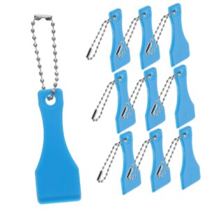 10pcs scraper sticker scratching tool scraper tool for ticket keychain scraper tool hanging craper for cards lotto scratcher tool blank stickers tools plastic blade