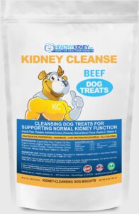 kidney cleanse beef dog treats supports normal kidney toxin elimination: 20 oz. low protein beef dog treats for kidney support. kidney-friendly dog food diet treat.