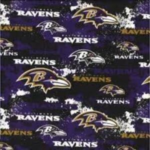 raven distressed retro cotton fabric