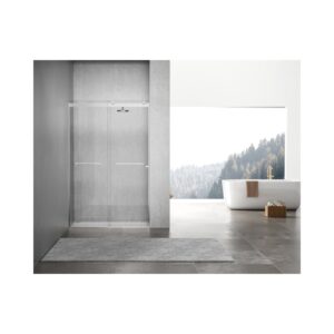 elegant kitchen and bath sd202-4876pch frameless shower door 48 x 76 polished chrome