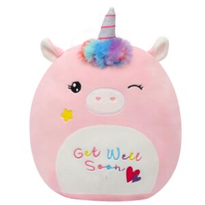 easfan get well soon unicorn plush pillow soft plush toy get well soon gifts for kids patient feel better for women throw pillow sofa cushion home decoration