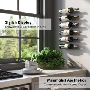 xympo Wall Mounted Wine Rack (Set of 6)