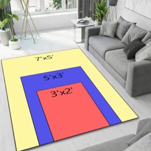 Osimiccp Dinosaur Rug for Boys Bedroom,3'x5' Non-Slip ABC Rug for Kids Playroom,Living Room,Classroom Area Rug Home Decor