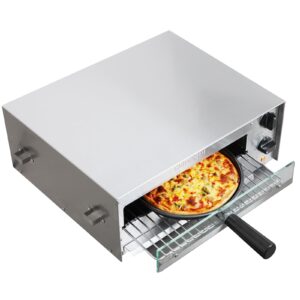 crosson countertop electric frozen pizza oven for indoors with 30-minitue timer,glass door and interior light,commercial pizza maker for restaurant and home use,120v/1550w (13 inch)