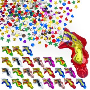 24pcs colorful handheld confetti poppers multicolor confetti cannons for birthday baby shower graduation wedding celebration party supplies