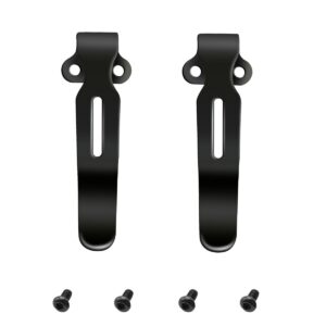 tsinghwang 2 pcs black deep carry pocket clip compatible with 535 with screws