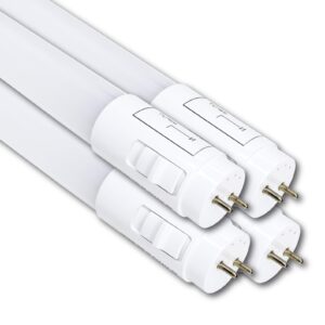 led atomant 4 pack 3cct 4ft led t8 type b light tube 18w 2200 lumens, 2700k/4000k/5000k selectable, ballast bypass, double ended connection, frosted cover