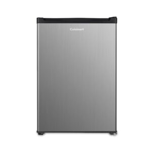 cuisinart 2.7 cu. ft compact fridge, silver