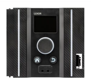 spw fx luminaire by hunter luxfp luxor facepack front panel with lan connection port lux-fp, black