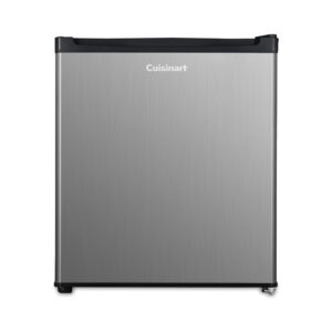 cuisinart 1.7 cu. ft compact fridge, silver