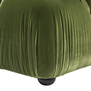 Jennifer Taylor Home Marcel 72.5" Bubble Modular Modern 2-Piece Loveseat Sofa, Olive Green