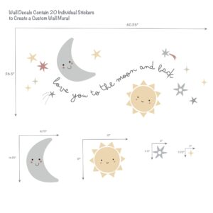 Bedtime Originals Little Star Celestial Moon & Stars Wall Decal/Stickers