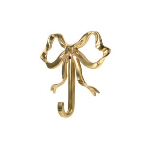 zerodeko bow hook door hanger wall peg hook door hooks decorative hooks bowknot hook kitchen hook towel hook punch hooks hat hooks wall hooks home decor unique brass household products,s