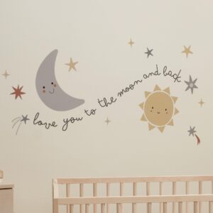 Bedtime Originals Little Star Celestial Moon & Stars Wall Decal/Stickers