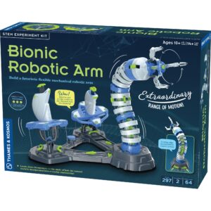 thames & kosmos bionic robotic arm stem experiment kit, toy of the year finalist, build a mechanical arm, no batteries/motors required | innovative system | ages 10+ with help, 14+ independent play