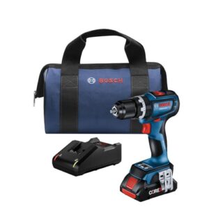 bosch gsb18v-800cb14 1/2 in. brushless connected-ready hammer drill/driver kit with (1) core18v® 4 ah advanced power battery