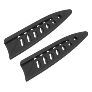 m meterxity 2 pack pp knife sheaths - kitchen knife protectors edge guard blade protective cover for 3.5" paring knife, apply to kitchen camping traveling (black)