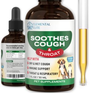 kennel cough drops for dogs & cats - allergy relief - cough relief dry and wet pet cough - for dogs of all breeds & sizes