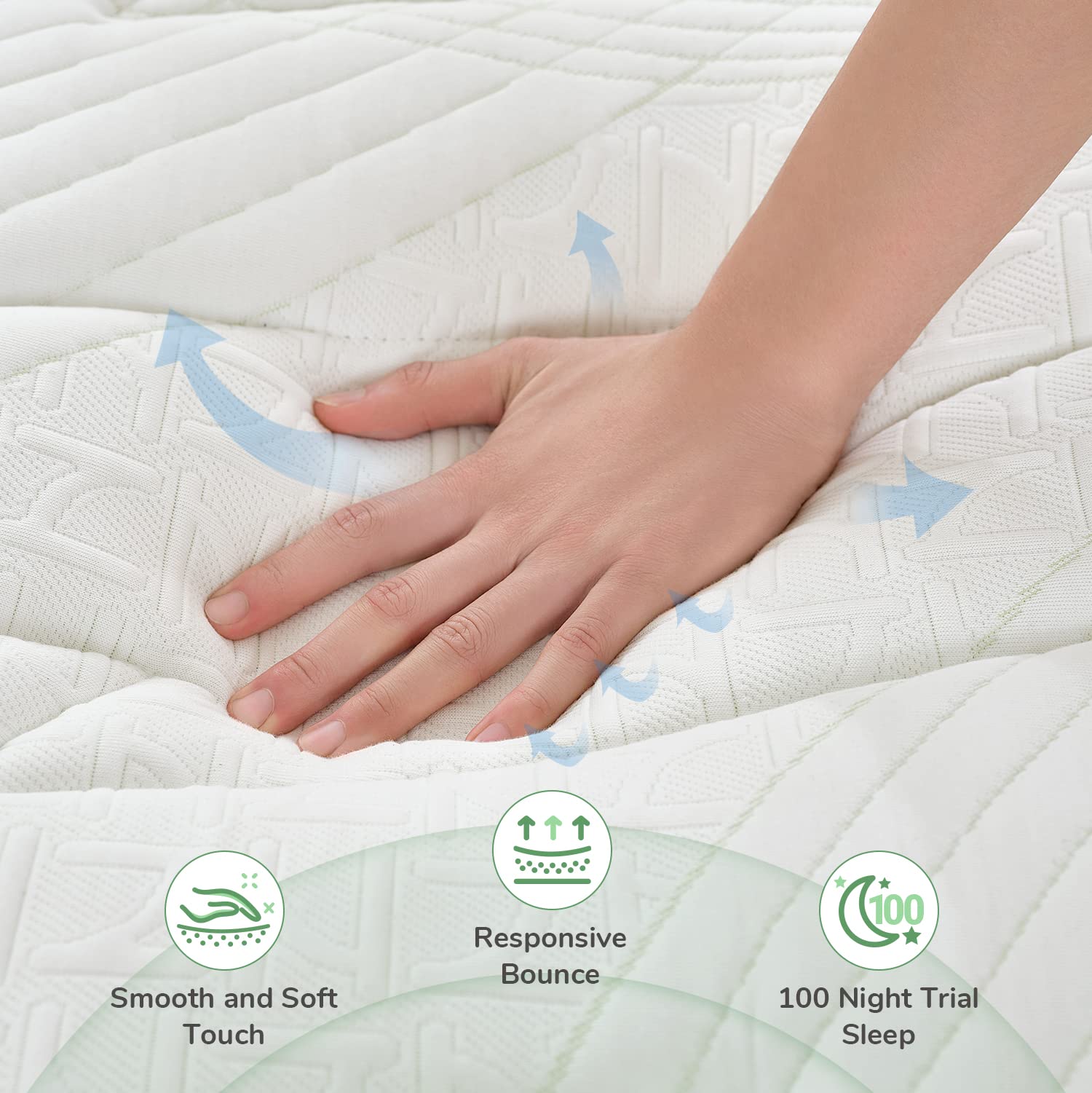 Novilla King Mattress12 Inch Gel Memory Foam Hybrid Mattress with Pocketed Coil for Pressure Relief & Motion Isolation Medium Firm King Bed Mattress in a Box Amenity