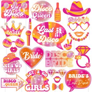 last disco bachelorette party decorations hot pink last disco bachelorette photo booth props lets go girls western cowgirl last disco bachelorette party supplies for bridal shower dancing queen party