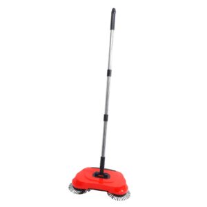 gririw 3 1 hand push sweeper for home cleaning (red) floor