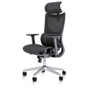 patiomage ergonomic office chair with 3d armrest, big and tall computer desk chair with adjustable headrest, seat depth, lumbar support, home office gaming chair