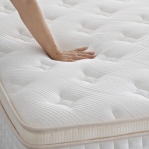 CEACYDIK Memory Foam and Innerspring Hybrid Mattress-Full Size Mattress,12 Inch Full Mattress in a Box,Medium Firm Soft and Comfort White Mattress