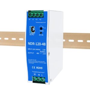 48v power supply ndr120-48;input 100-240vac;output:48v 2.5a;110v 120v 220v both;din rail