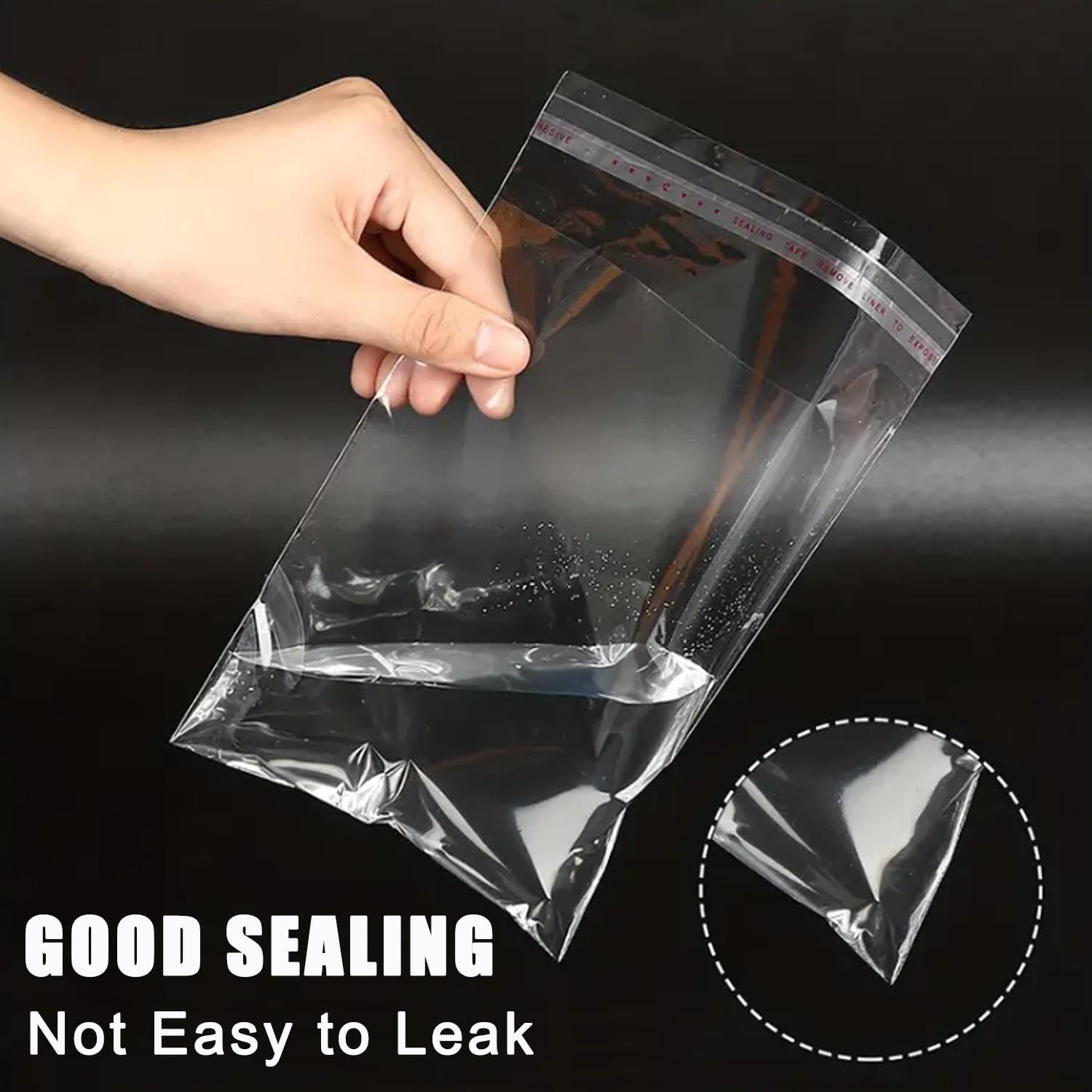 LonlyEagle 200 Pcs 5-1/2'' x 6-1/2'' Self Sealing Cellophane Bags，Clear Cellophane Cello Bags，Fit 5 X 6 Inch Cards Photos， A7 Envelopes Candy，Self Adhesive for Packaging Gifts,Cookies,