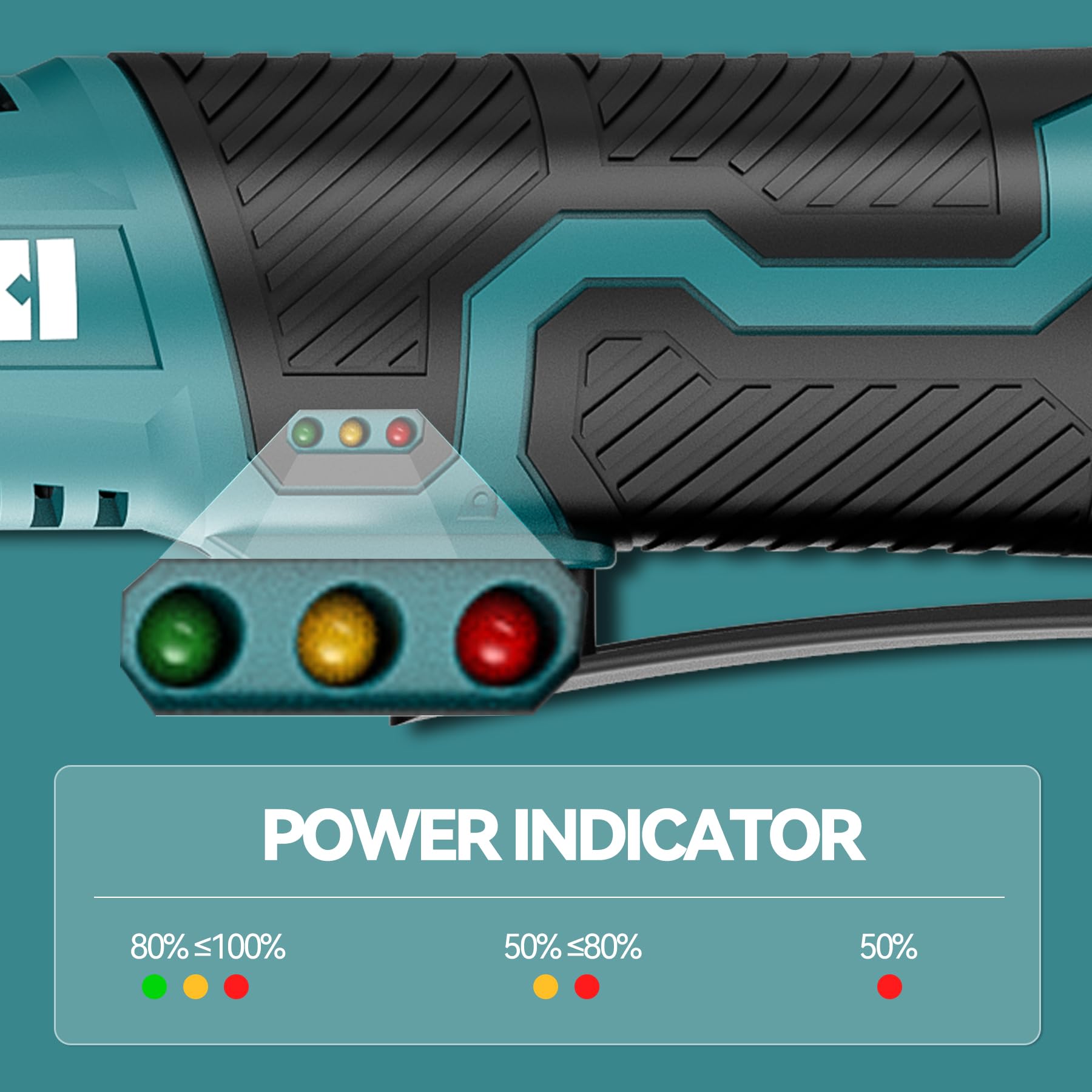 LIKI Cordless Electric Ratchet Wrench Set, 3/8" 12V Cordless Ratchet Kit，2 Packs of Lithium-ion Batteries and Chargers, 8 Sockets