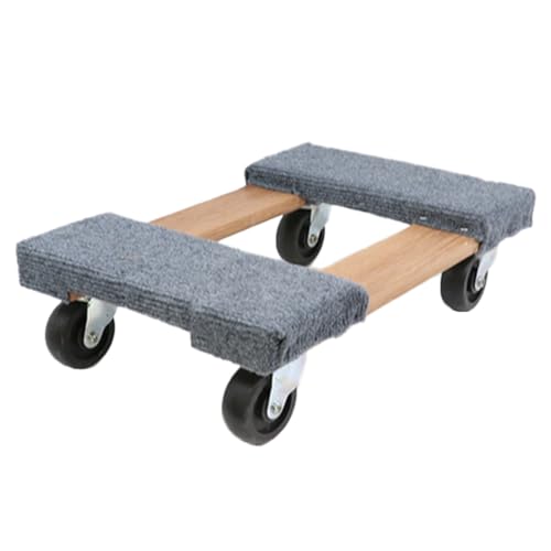 BoxerTool 18” x 12” Furniture Moving Dolly – Pre Assembled Dolly - 2 Pack – 1,000lbs Each Dolly – Solid Wood – Heavy Duty Caster Wheels