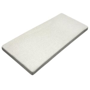 yolojsdi 36 inch classic solid indoor bench cushion, high-density foam rectangle bench seat cushion pad with non-slip bottom, washable (off white, 36x16x1.5in)