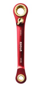 utoku tools - 4 in 1 ratchet wrench (red glod)