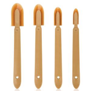 4pcs caulking spatulas, 4 sizes set rubber caulking finishing tool caulk smoothing tool sealant grout caulk applicator tool for ceramic tiles, baseboards, kitchens, bathrooms