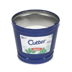 cutter outdoor scented candle citronella and mint scent brings glow and ambiance to your outdoor space, 17 ounces