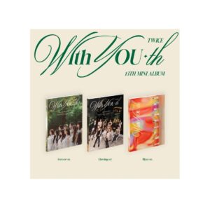 dreamus twice - with you-th (13th mini album) cd+pre-order benefit+folded poster (glowing ver, 1 folded poster), jypk1761