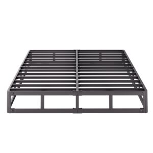 Askeld Queen Bed Box Spring 5 Inch High, Low Metal Bed Frame with Round-Corner Design, Heavy Duty Steel Slat Support Mattress Foundation, Noise Free Platform Base, 3500lbs Max Weight Capacity