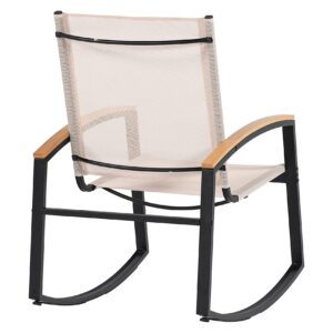 SPOFLYINN 3pcs Small Patio Glass Side Table Set Outdoor Conversation Chairs for Backyard, Balcony and Apartment Black As Shown One Size