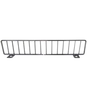 awp chrome divider, fits lozier/madix style shelf, 3" x 14" size, chrome, (pack of 50)