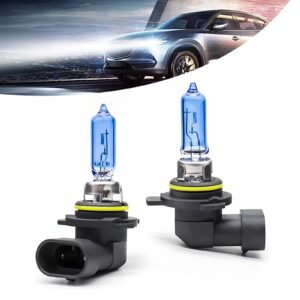 tesnaao pack-2 car halogen bulbs, 9012 super bright high beam, 12v 55w universal automobile lighting accessories, for most cars, trucks and vans (white)