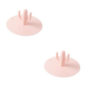 2pcs bathtub stopper for bathroom round cactus shape plug silicone sink cover creative sink plug kitchen accessories silicone sink plug