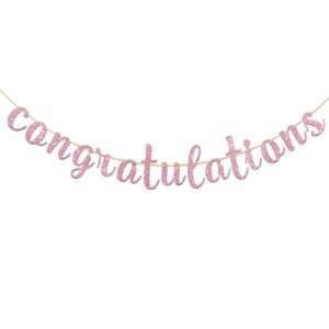 dalaber congratulations banner,congratulations banner for anniversary/graduation,2024 congratulations graduation party decorations for college graduation party decorations supplies-pink