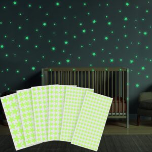 glow in the dark stars stickers for ceiling, 514pcs 3d room wall decor ceiling stars glow in the dark star stickers glow in the dark wall decals for kids bedding room or party birthday gift