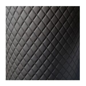 quilted faux leather vinyl pvc leather fabric waterproof faux leather fabric quilted leather diamond stitch padded cushion linen wadding backing upholstery 1.6x1m(colour: black 2) (color : black 2,