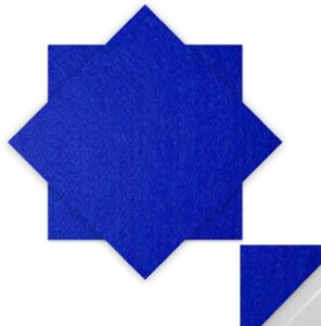 yholsdas 12" x 12" self-adhesive felt fabric sheets for crafts, 1mm thick, felt fabric sheets for diy sewing craft, non-woven felt fabric for sewing patchwork material, 2pcs (dark blue)