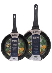 dw nonstick skillet set, 9.5" & 11" - deane white - dw cookware - d&w - d and w