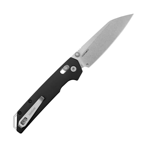 Kershaw Iridium Reverse Tanto Folding Pocket Knife, Sleek 3.4 inch D2 Steel Blade, DuraLock Locking Mechanism, Aluminum Handle, Designed in the USA