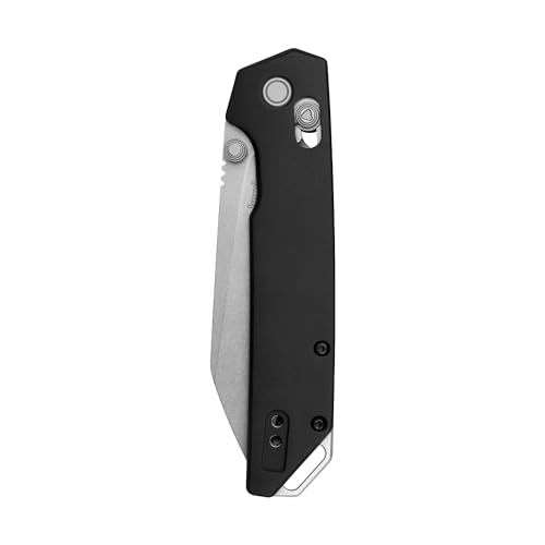 Kershaw Iridium Reverse Tanto Folding Pocket Knife, Sleek 3.4 inch D2 Steel Blade, DuraLock Locking Mechanism, Aluminum Handle, Designed in the USA